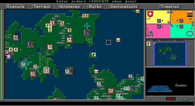Screenshot of Global Conquest (DOS, 1992) - MobyGames