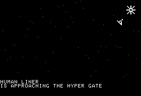 Screenshot of Galactic Adventures (Apple II, 1983) - MobyGames