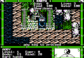 Screenshot of Moebius: The Orb of Celestial Harmony (Apple II, 1985 ...