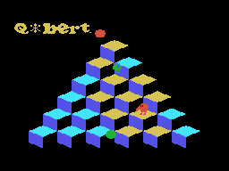 Screenshot of Q*bert (SG-1000, 1982) - MobyGames
