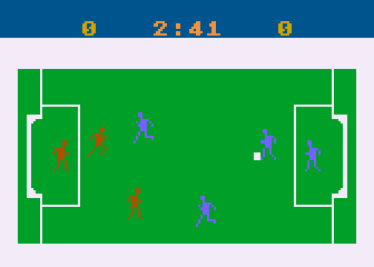 Screenshot of Soccer (Atari 8-bit, 1982) - MobyGames