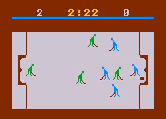 Screenshot of Hockey (Atari 8-bit, 1981) - MobyGames