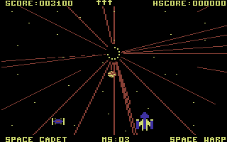Screenshot of Gorf (Commodore 64, 1981) - MobyGames