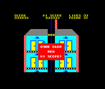 Screenshot of Elevator Action (ZX Spectrum, 1983) - MobyGames