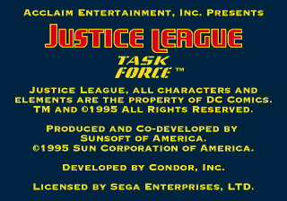 Screenshot of Justice League: Task Force (Genesis, 1995) - MobyGames