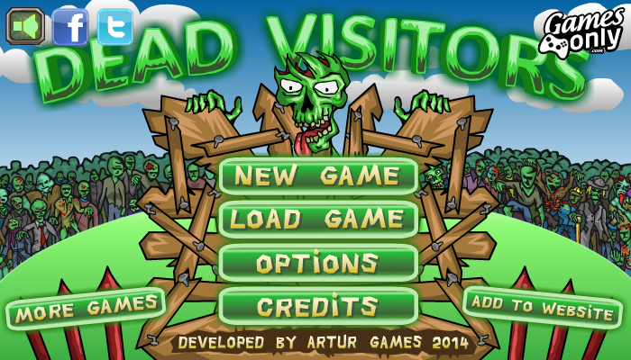 Screenshot of Dead Visitors (Browser, 2014) - MobyGames