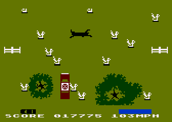Screenshot of Hazard Run (Atari 8-bit, 1983) - MobyGames
