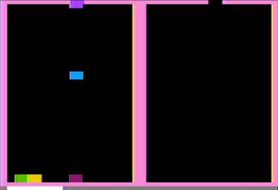 Screenshot of Drop Block (Apple II, 2018) - MobyGames