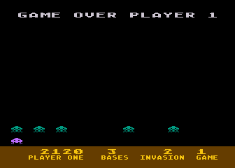 Screenshot of Deluxe Invaders (Atari 8-bit, 1981) - MobyGames