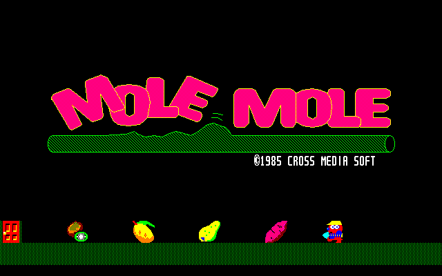 Screenshot of Mole Mole (PC-98, 1985) - MobyGames