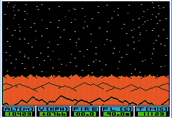 Screenshot of Alien Lander (Apple II, 1980) - MobyGames