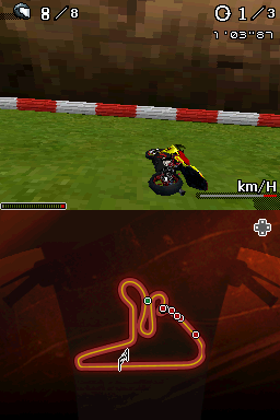 Screenshot of Moto Racer DS (Nintendo DS, 2008) - MobyGames