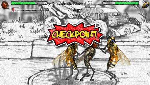 Screenshot of Fly Fu (PSP, 2010) - MobyGames