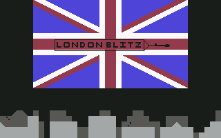 Screenshot of London Blitz (Commodore 64, 1983) - MobyGames