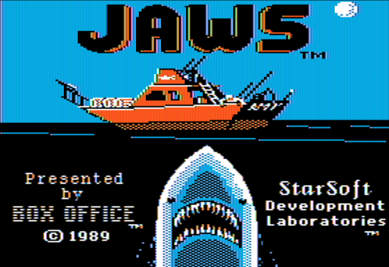 Screenshot of Jaws (Apple II, 1989) - MobyGames
