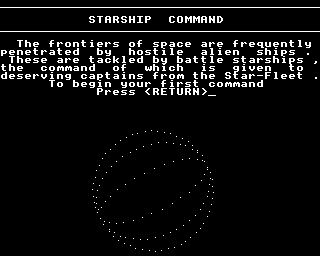 Starship Command (1983) - MobyGames