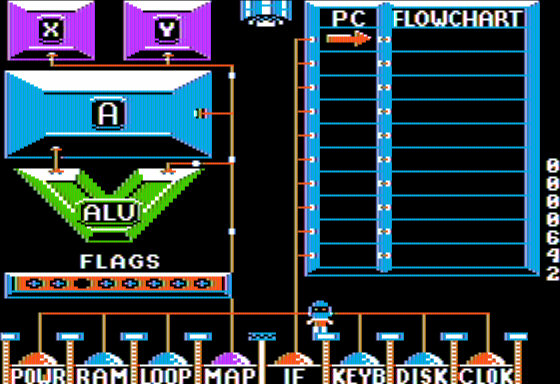 Screenshot of Willy Byte in the Digital Dimension (Apple II, 1984 ...