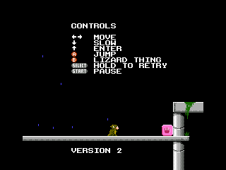 Screenshot of Lizard (DOS, 2018) - MobyGames