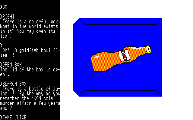 Screenshot of Meo's Mystery Adventure (PC-88, 1983) - MobyGames