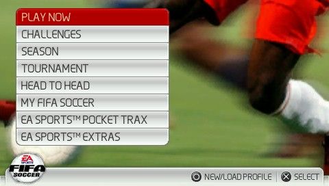 Screenshot of FIFA Soccer (PSP, 2005) - MobyGames