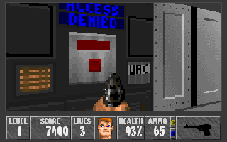 Screenshot of Wolfendoom (DOS, 2000) - MobyGames