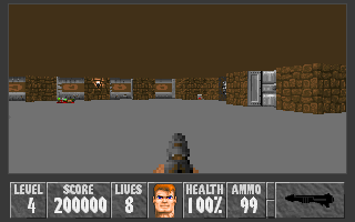 Screenshot of Wolfendoom (DOS, 2000) - MobyGames