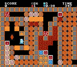 Screenshot of Crystal Mines (NES, 1989) - MobyGames