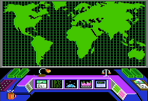 Screenshot of Global Commander (Apple II, 1987) - MobyGames
