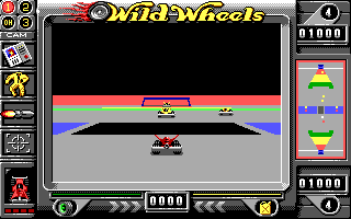 Screenshot of Wild Wheels (DOS, 1991) - MobyGames
