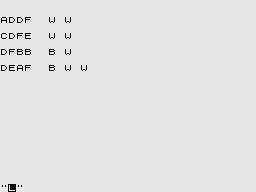 Screenshot of Cassette One (ZX81, 1981) - MobyGames