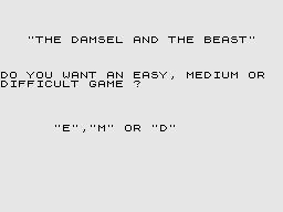 The Damsel and the Beast (1981) - MobyGames