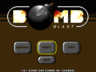 Screenshot of Bomb Blast! (DOS, 1997) - MobyGames
