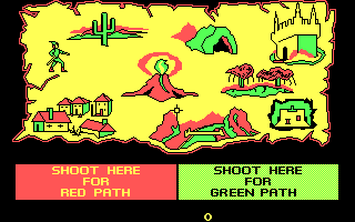 Screenshot of Crossbow (DOS, 1983) - MobyGames