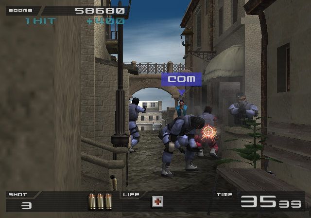 Screenshot of Time Crisis II (PlayStation 2, 1997) - MobyGames
