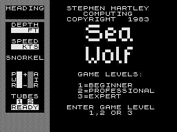 Sea Wolf (1983) - MobyGames