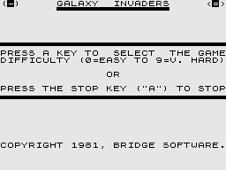 Galaxy Invaders (1981) - MobyGames