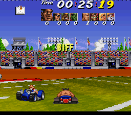 Screenshot of Street Racer (SNES, 1994) - MobyGames