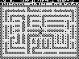 Screenshot of Gulp! (ZX81, 1982) - MobyGames