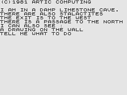 Screenshot of Adventure A (ZX81, 1981) - MobyGames