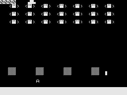 Screenshot of Invaders (ZX81, 1981) - MobyGames