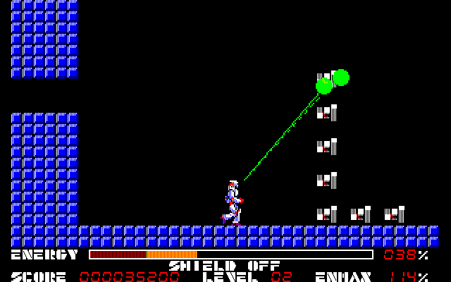 Screenshot of Thexder (PC-88, 1985) - MobyGames
