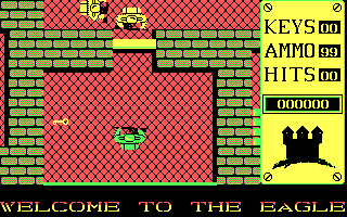 Screenshot of Into the Eagle's Nest (DOS, 1986) - MobyGames