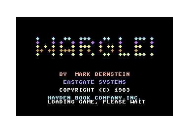 Screenshot of Wargle! (Commodore 64, 1983) - MobyGames