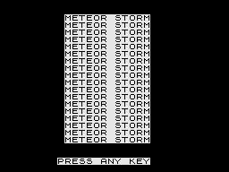 Meteor Storm (1982) - MobyGames