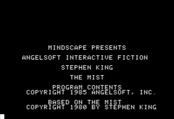 The Mist screenshots - MobyGames