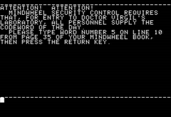 Mindwheel screenshots - MobyGames