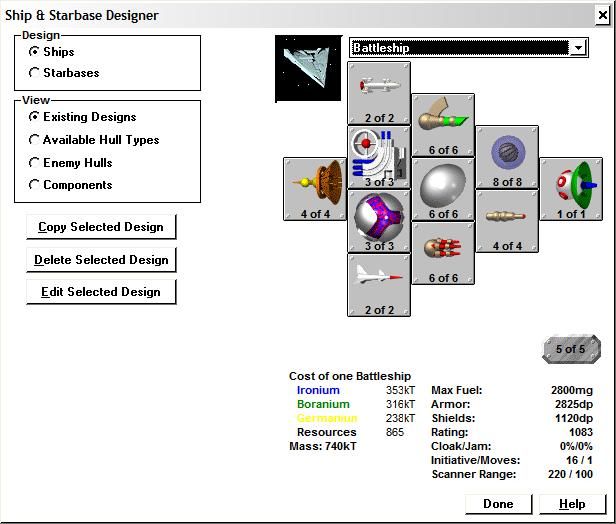 Screenshot of Stars! (Windows 3.x, 1995) - MobyGames