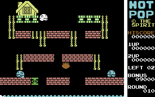 Screenshot of Nuts & Milk (Commodore 64, 1984) - MobyGames