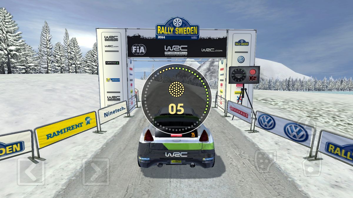 Screenshot of WRC FIA World Rally Championship: The Official Game (Android, 2014) - MobyGames