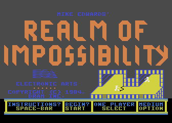 Screenshot of Realm of Impossibility (Atari 8-bit, 1984) - MobyGames